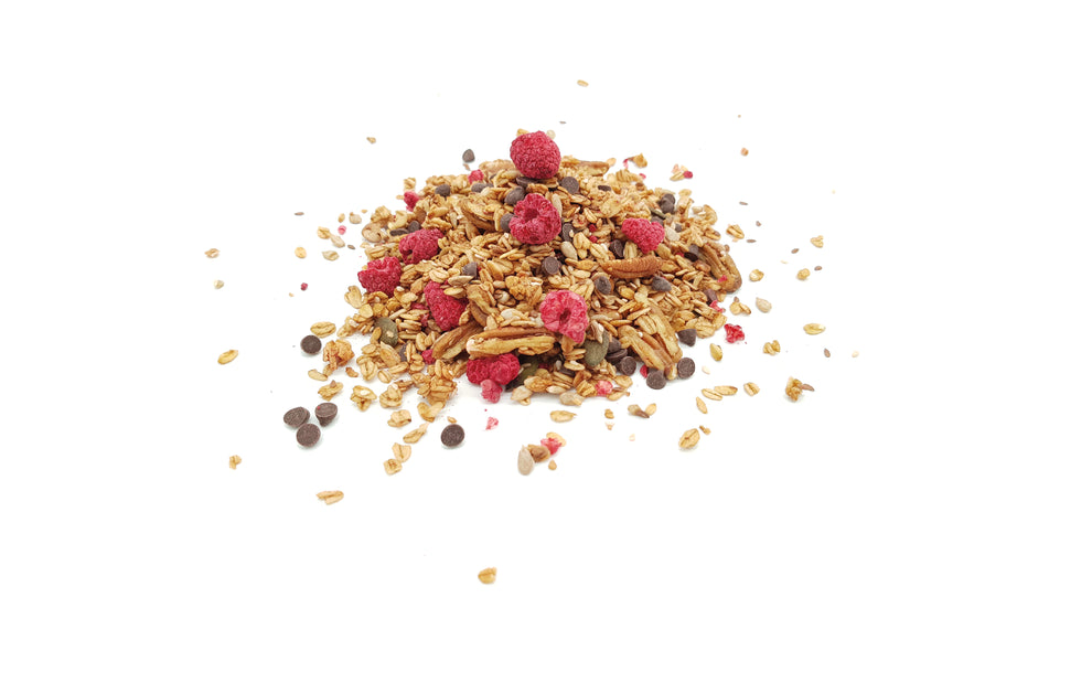 Raspberry & Pecan With Choc Drops Granola 500g – KudlaStore